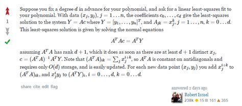 Incremental Least Squares Curve Fitting The Blog At The Bottom Of The Sea