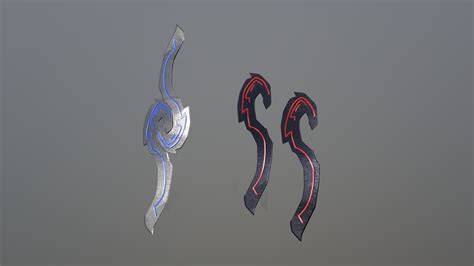 Glaives Download Free 3d Model By Keira Keira 0e62956 Sketchfab