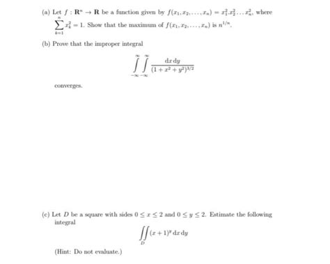 Solved A Let F R→ R Be A Function Given By F 1₁ 12
