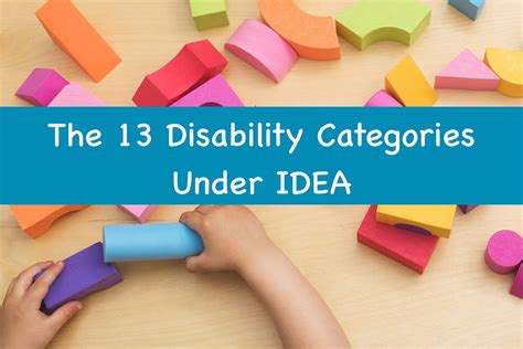 The 13 Disability Categories Under Idea