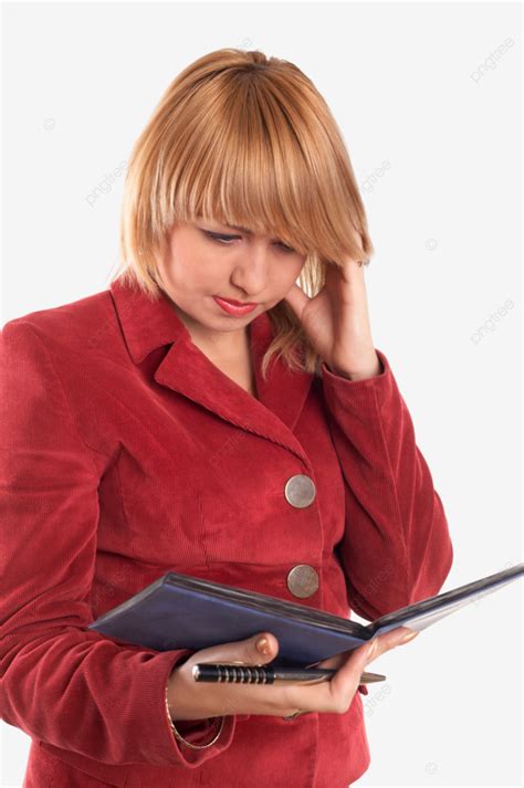 Girl In Red Suit Note Education Notebook Profession Suit Happiness PNG Transparent Image And