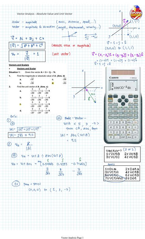SOLUTION Vector Analysis Discussion Studypool