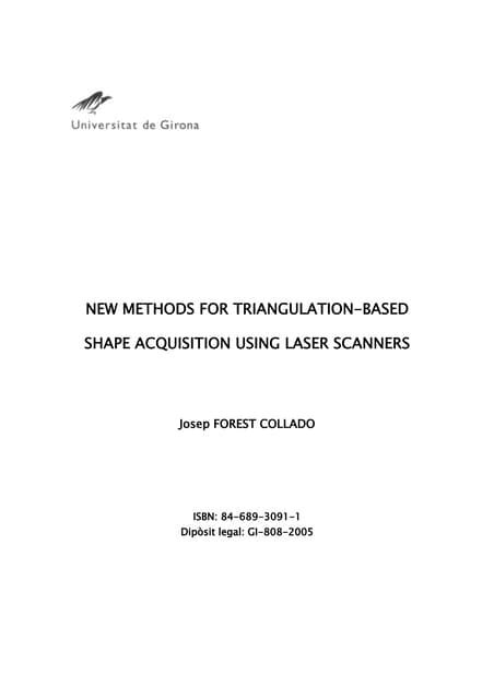 New Methods For Triangulation Based Shape Acquisition Using Laser Scannerspdf