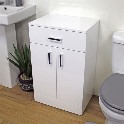White Bathroom Cabinet Gloss
