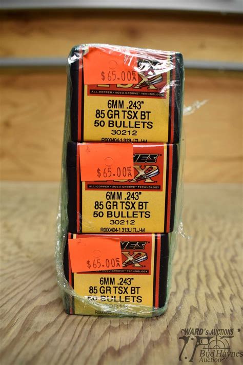 Three 50 Count Boxes Barnes Tsx 6mm 85 Gr Bt