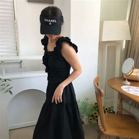 2color 투피스 프릴 드레스 셋업