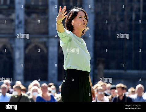 Aachen Germany 03rd Sep 2021 Annalena Baerbock Candidate For