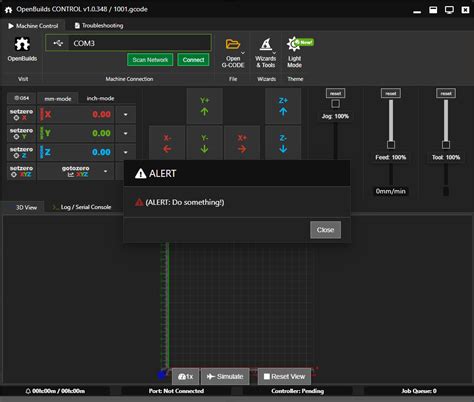 Gcode Alert With Openbuilds Control Thayne Co
