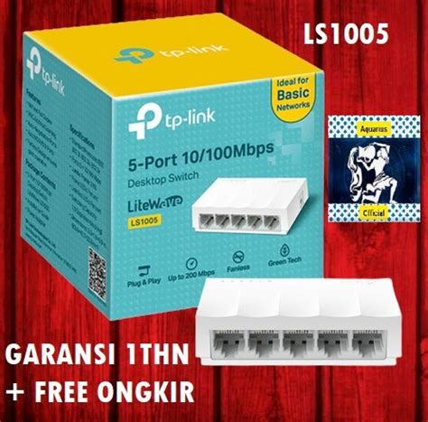 Jual Switch Hub TP LINK 5 Port LS1005 10 100Mbps Desktop Switch Hub Jakarta Barat Aquarius