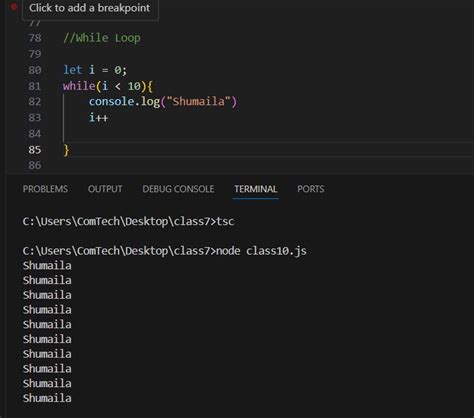 Shumaila Gulfam On Linkedin While Loop Do While Loop Prints One Time