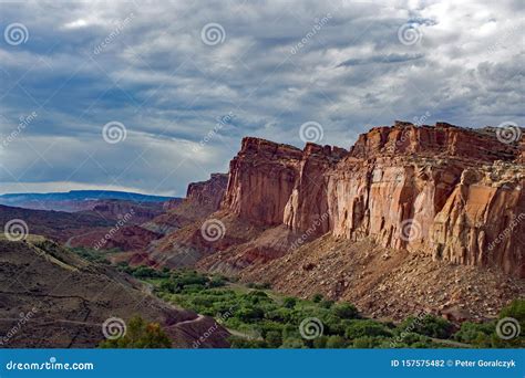 Parque Nacional Capitol Reef Utah Estados Unidos Foto De Archivo