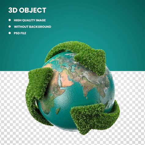 Premium Psd Psd 3d Earth Globe Model