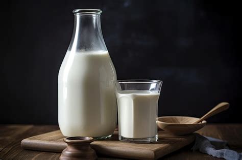 The Pure Natural Nourishment Of Fresh And Creamy Cow Milk Cold And