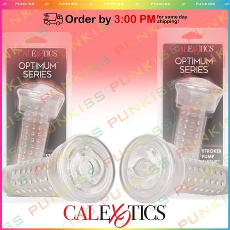 Cal Exotics Optimum Stroker Pump💋realistic Male Masturbator Sleeve Sex