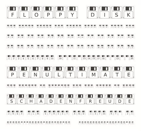 Floppy Disk Font