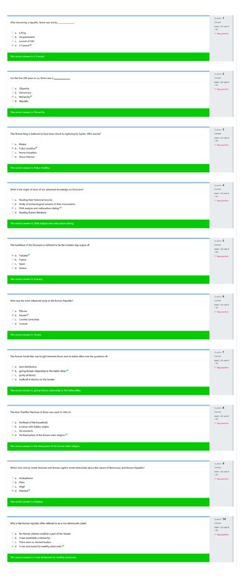 Self Quiz Unit 4 Greek And Roman Civilization Hist 1421 Self Quiz