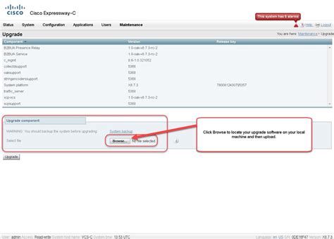 Install An Expressway Series Release Key Via The Web Interface And Cli Configuration Example Cisco