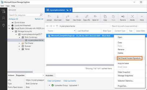Step 4 Store Your Appsource Package On Azure Storage And Generate A Url With Sas Key Power