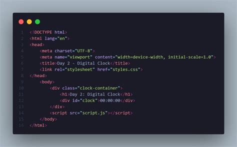 Day 2 Digital Clock With Javascript ⏰🚀 🔗 Github Repository