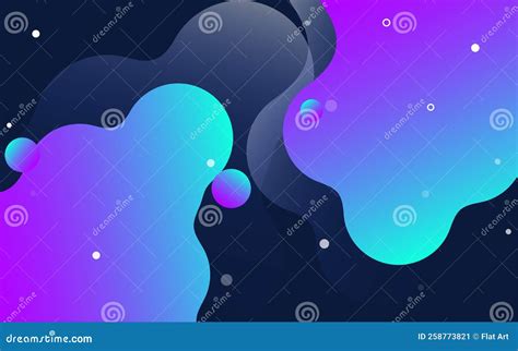 Beautiful Abstract Background With Gradient Rainbow Blob Fluid Liquid Like Lava Lamp With