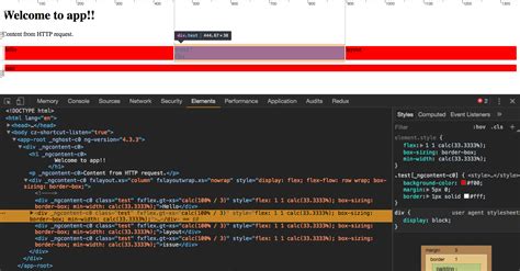 Universal Pre Rendered Styles Are Not Correct · Issue 373 · Angularflex Layout · Github