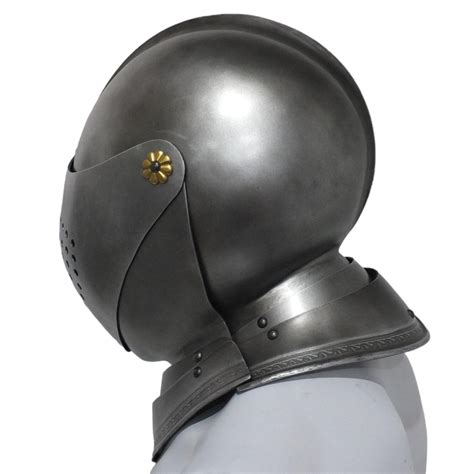Larp Armour Perforated Visor Close Helmet