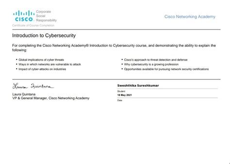 Sweshthika Sureshkumar On Linkedin Cisco Cybersecurity
