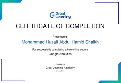 huzaif shaikh on linkedin greatlearningacademy greatlearning glacertificate