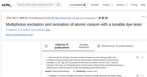 Multiphoton Excitation And Ionization Of Atomic Cesium With A Tunable Dye Laser Multiphoton Excitation And Ionization Of Atomic Cesium With A Tunable Dye Laser