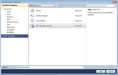 Silverlight调用wcf服务与wf结合示例 Csdn博客
