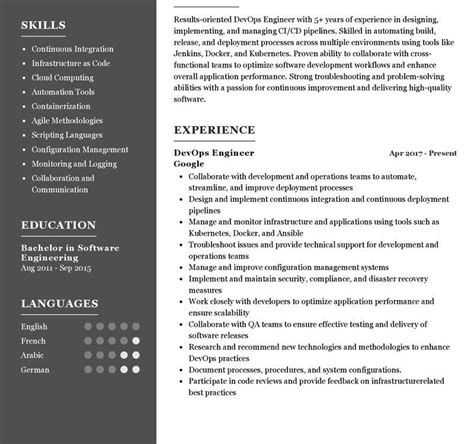 DevOps Engineer Resume Sample In 2025 ResumeKraft