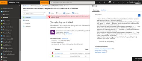 Templates Provided Are Broken · Issue 19136 · Microsoftdocsazure Docs