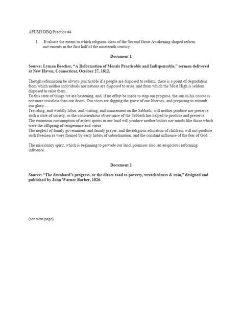 Apush Dbq Practice 4 Pdf