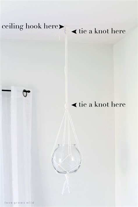 Hanging Macrame Fish Bowl Love Grows Wild