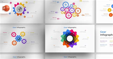 Gear Powerpoint Infographic Template Шаблоны презентаций Envato Elements