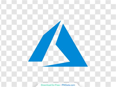 Azure Blue Triangle Modern Symbol Design Free Png Pngate