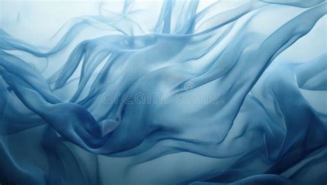 Abstract Blue Waves Of Flowing Fabric Background For Creative Designs Stock Image Image Of