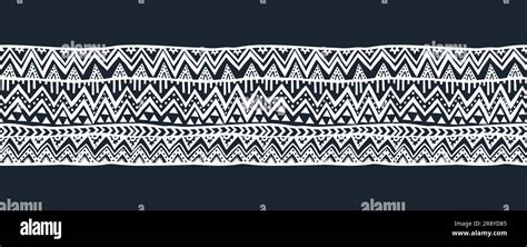 Hand Drawn Abstract Seamless Pattern Ethnic Background African Style Great For Textiles