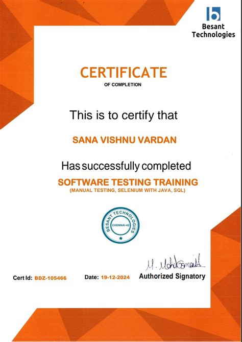 softwaretesting qualityassurance continuouslearning careergrowth… sana vishnu vardan