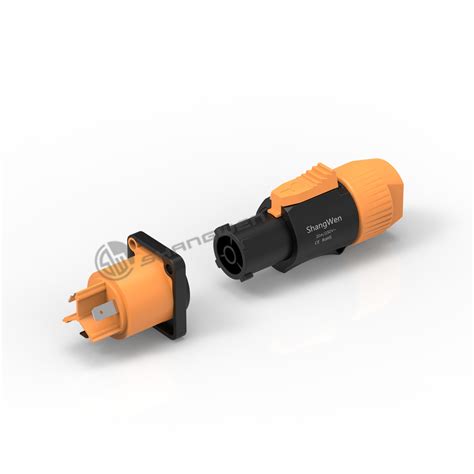 Industrial Male And Female Power Connector Waterproof Ip65 Outdoor