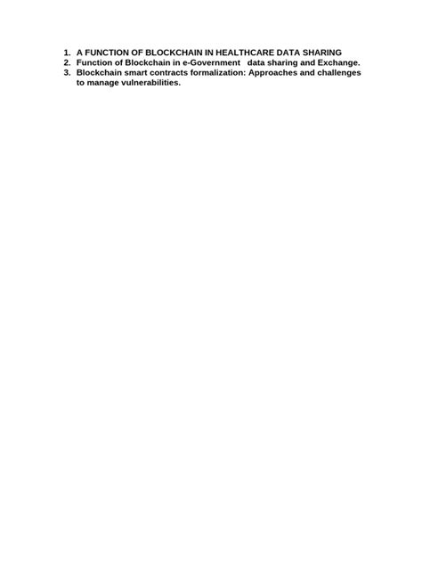 A Function Of Blockchain In Healthcare Data Sharing Pdf