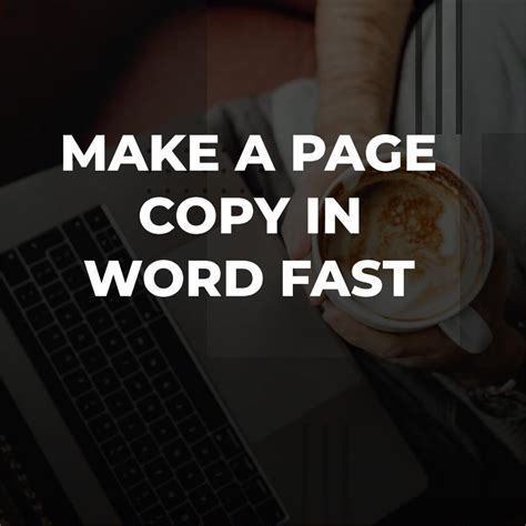 How To Duplicate A Page In Word Without Copy And Paste Adazing