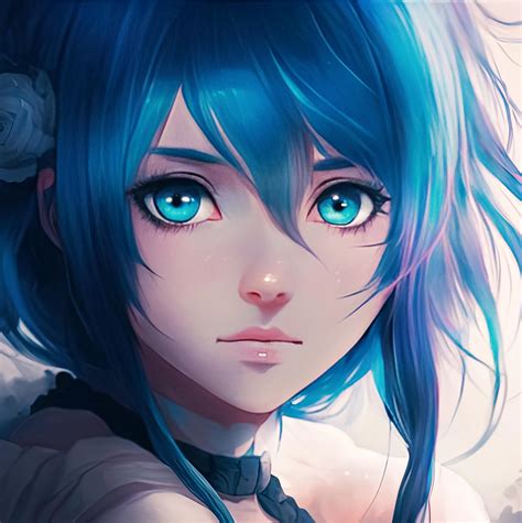 Anime Girl With Blue Hair Ai By Sakeez66 On Deviantart
