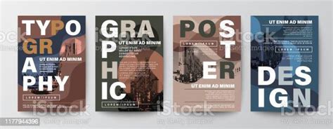 현대 그래픽 디자인 포스터 레이아웃의 집합입니다 포스터 브로셔 전단지 전단지 책 표지 배너에 대한 자연 색 구성표 배경유체 형태의 타이포그래피 A4 크기의 템플릿입니다