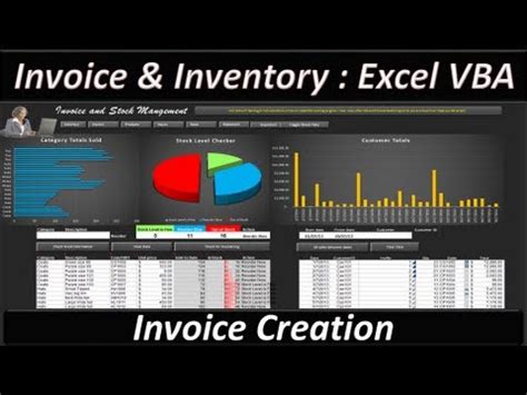 Excel VBA Invoice And Stock Management Excel The Invoice Sheet YouTube