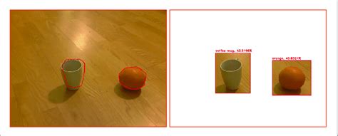 Left Segmented Objects Represented By Contours Of Segmented Point