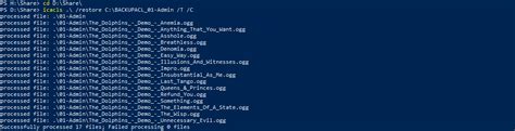 Windows Restore Security Descriptor From A Backup With Icacls Command