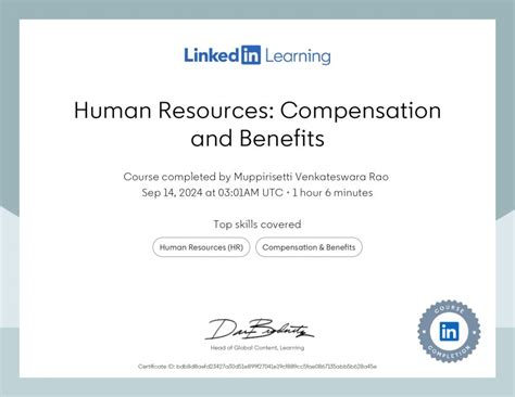 Venkat Naidu Hr On Linkedin Hrcertification Continuouslearning