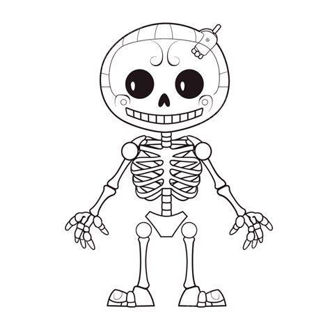 눈이없는 해골은 개요 스케치 그림을 색칠하고 있습니다 벡터 엑스레이 도면 엑스레이 개요 엑스레이 스케치 Png 일러스트 및 벡터 에 대한 무료 다운로드 Pngtree