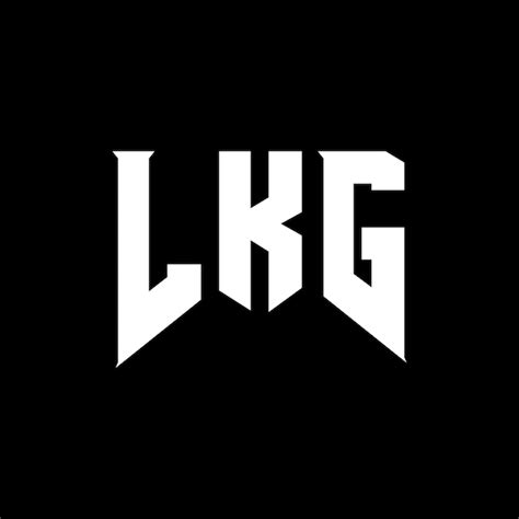 기술 회사 Lkg의 글자 로고 디자인 검은색과 색 색 조합 Lkg 로고 Lkg 터 Lkg 디자인 Lkg 아이콘 Lkg 알파 Lkg 타이포그래피 로고 디자인 프리미엄 벡터